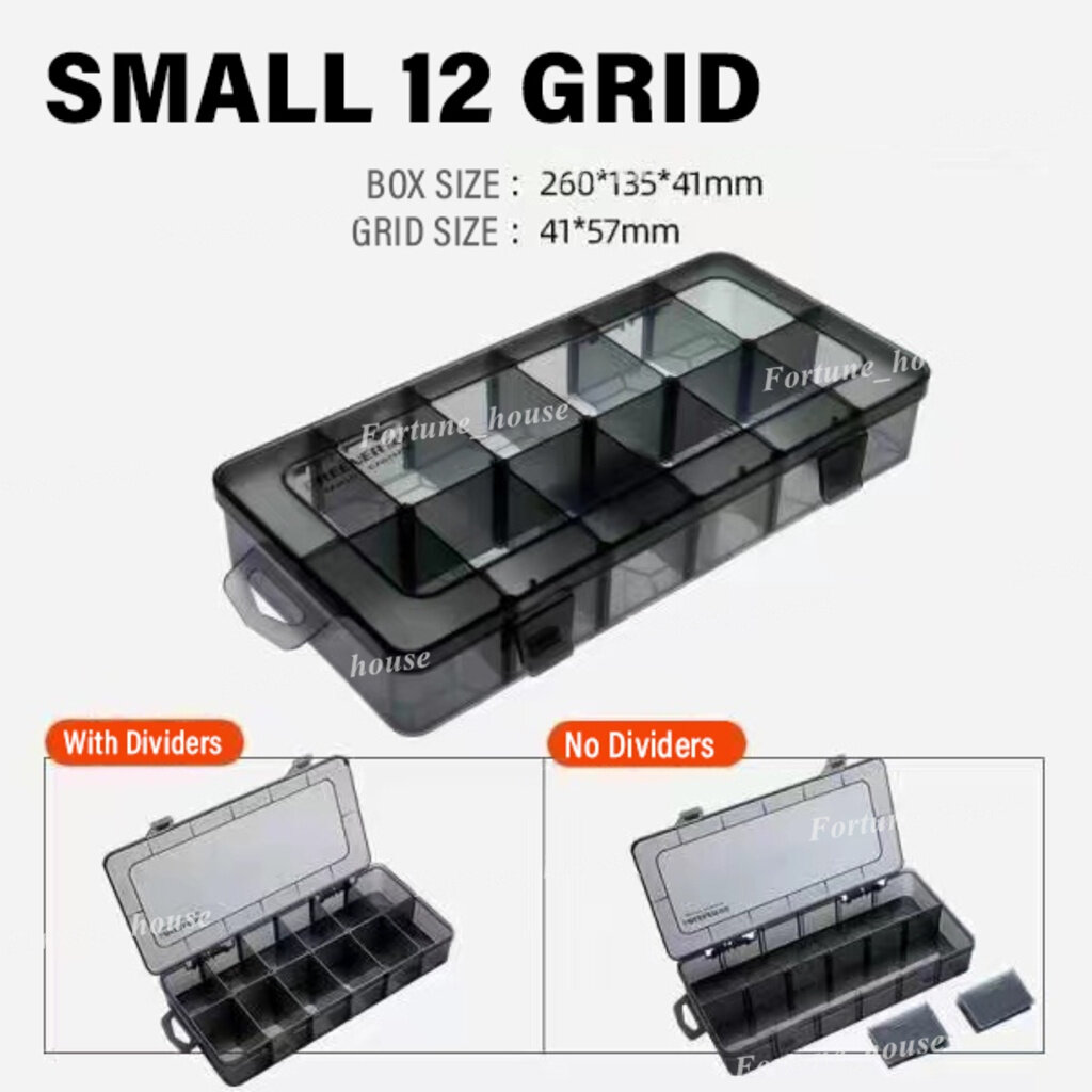 Adjustable Tool box Organizer 9-24 Grids Compartment Plastic Storage ...