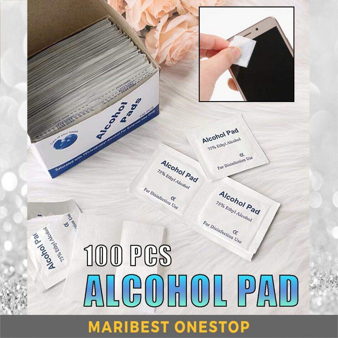 75% Alcohol Pad 100Pcs Per Box Alcohol Swab Antibacterial Cleanser ...