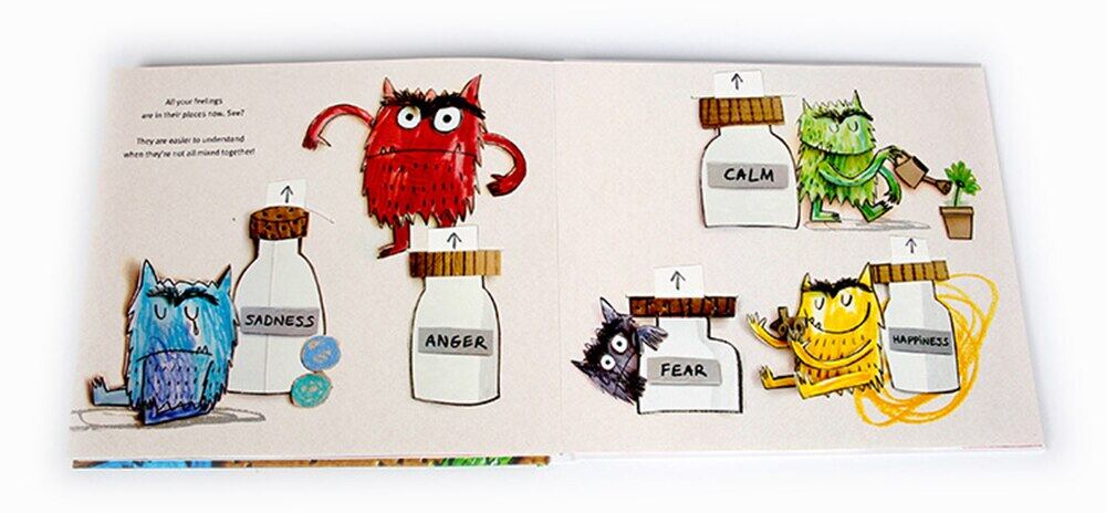 The Color Monster 3D English Emotion Book For Kids Identify Emotion And ...