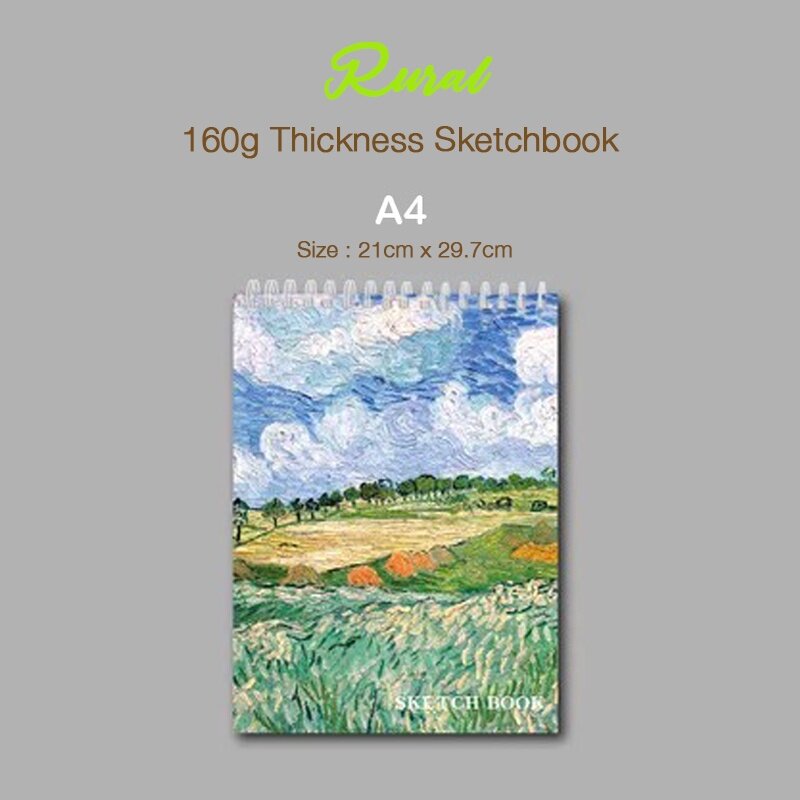 Tropical Blue Art Theme Sketching & Drawing Block A4 Size Drawing pad ...