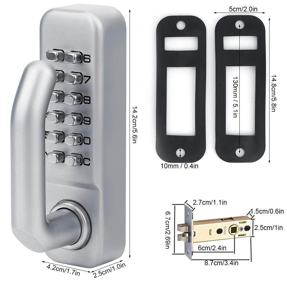 Waterproof Mechanical Combination Lock Office Door Password Coded Locks ...