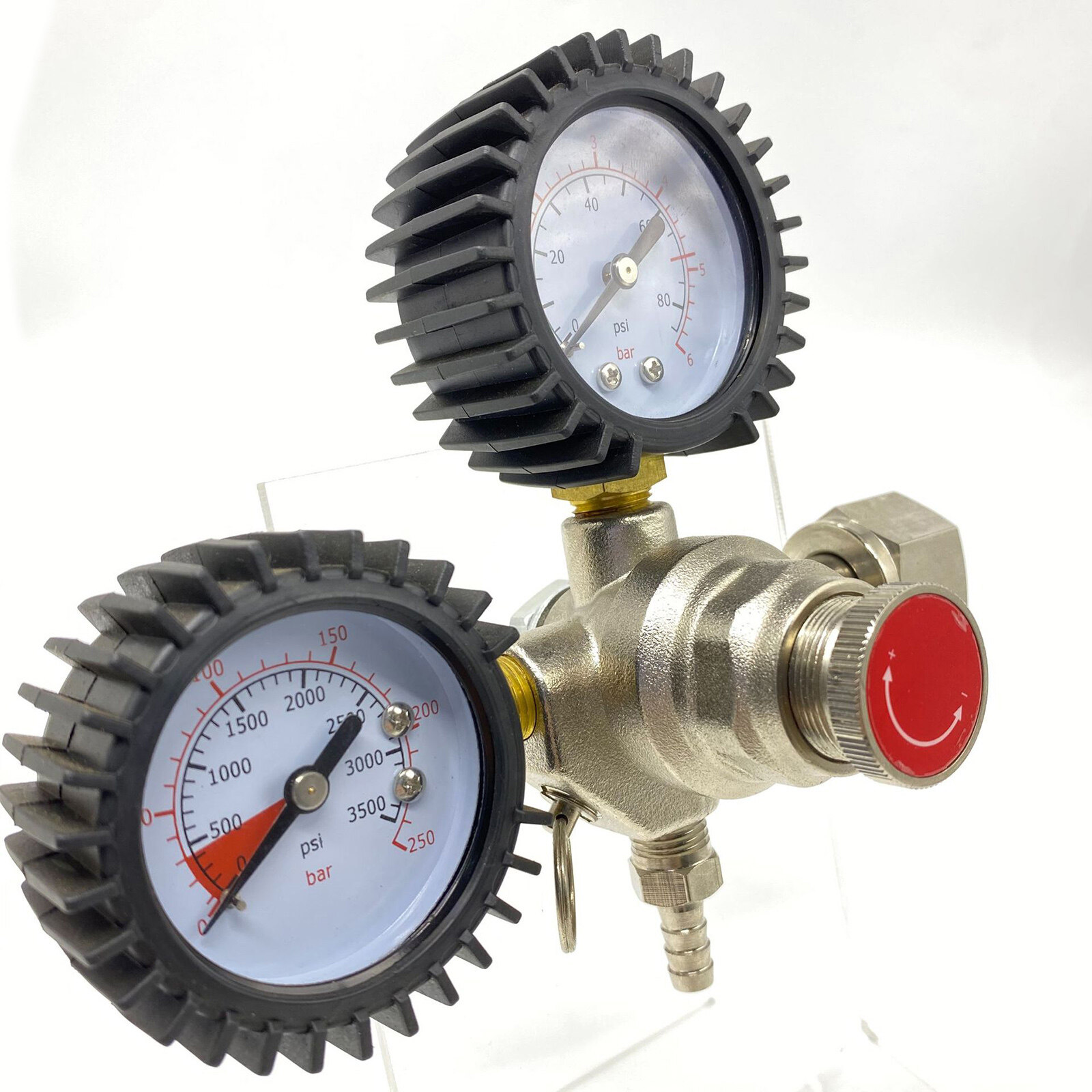Amleso Dual CO2 Regulator เครื่องควบคุมการเชื่อมสำหรับร่างเบียร์ ...