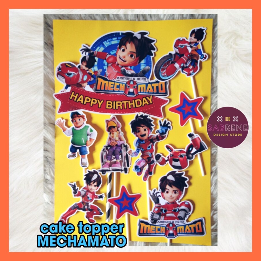 MECHAMATO CAKE TOPPER BAKEWARE DECORATION | Lazada