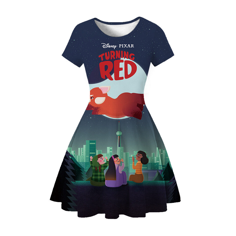 Disney Turning Red Costume Princess Dress Suit Charm for Girls ...