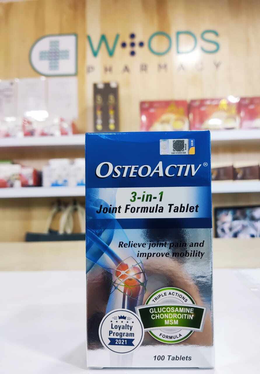 WOODS PHARMACY OSTEOACTIVE 3 IN 1 JOINT FORMULA 100S | Lazada