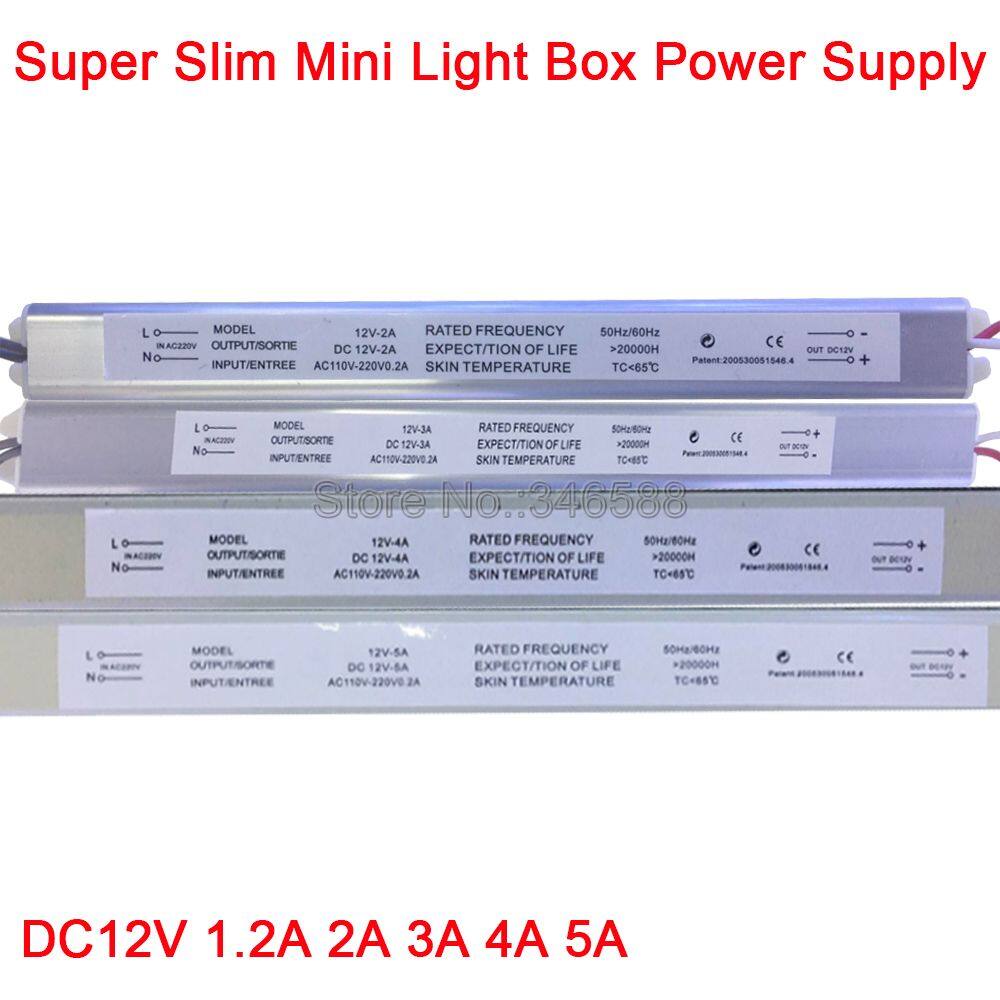 AC110V 220V To DC 12V 1.5A 2A 3A 4A 5A Ultra บาง Switching Power Supply Transformer แสงสำหรับ ...