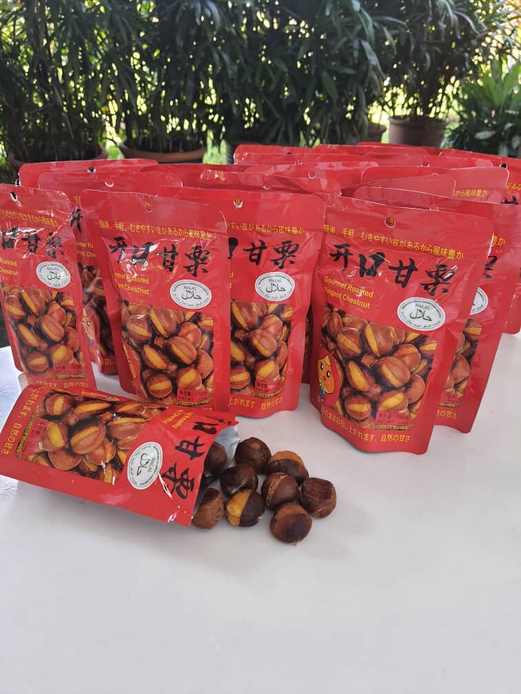 Chestnut Peeled and Unpeeled Gourmet Roasted Ringent Chestnut, Buah ...