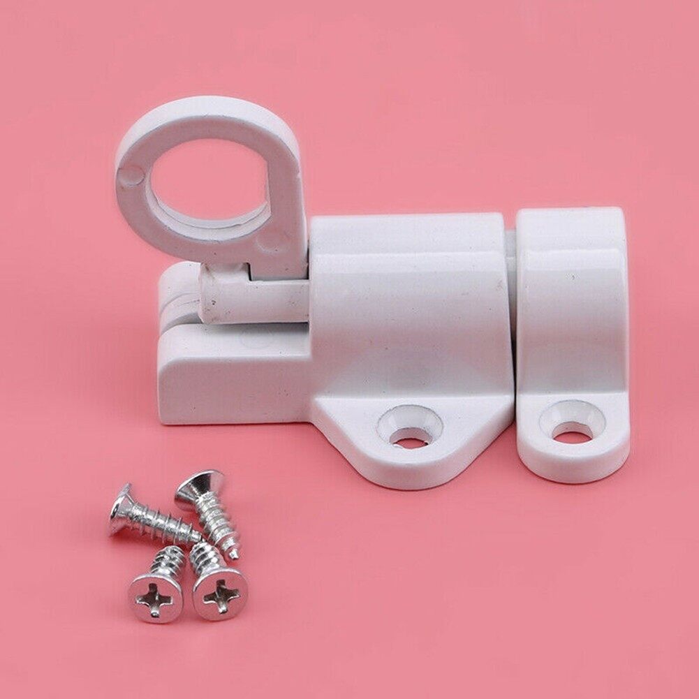 White Home Room Door Latch Sprung Attic Loft Ceiling Hatch Lock Catch ...