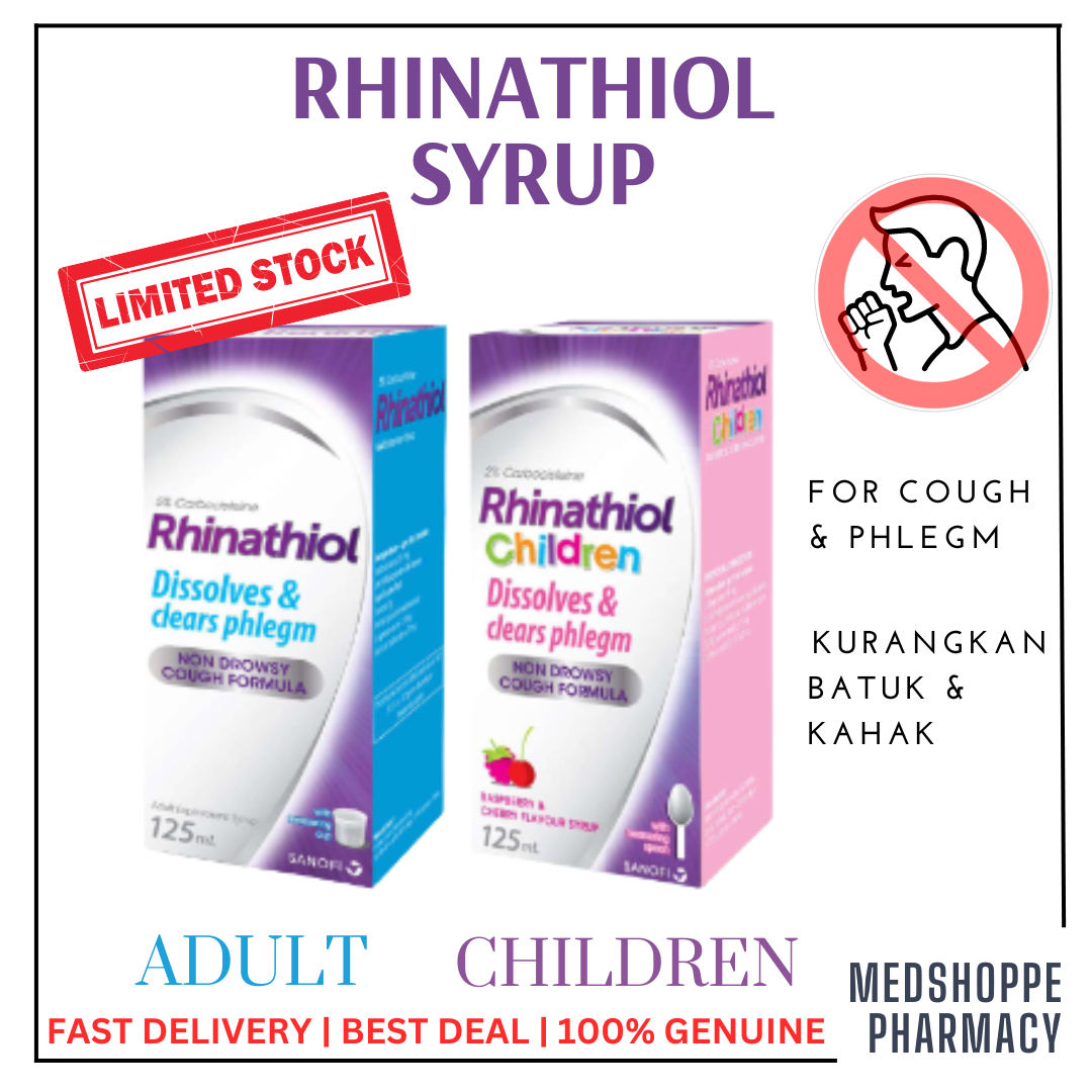 Rhinathiol Syrup for Cough and Phlegm [Batuk & Kahak] | Lazada