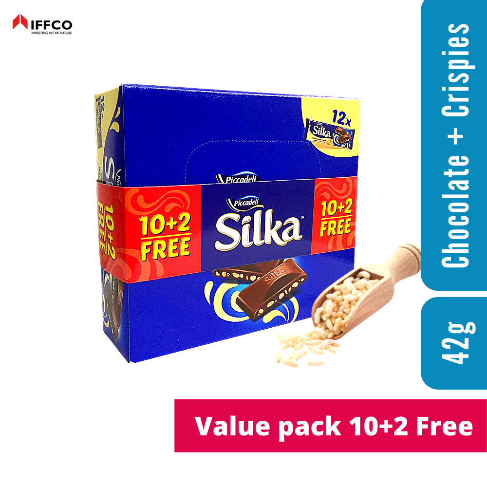 Piccadeli Silka Chocolate With Crispies 12s x 42g Promo Pack (10+2 ...