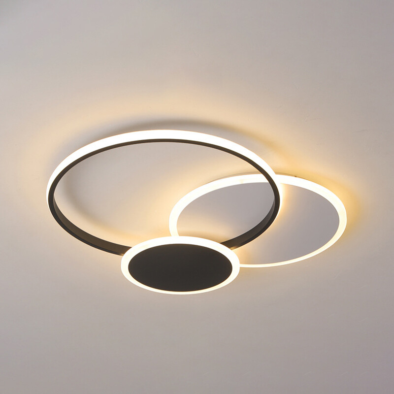 YONUO ที่เรียบง่ายและโมเดิร์นโคมไฟเพดาน Led อะคริลิค Nordic สไตล์ห้องไฟตกแต่ง Warm Light สำหรับ ...