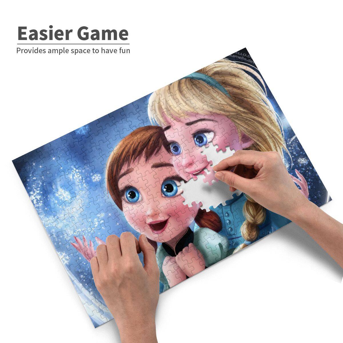 Frozen Puzzle Theme 300 Pcs Children Puzzle Kids Holiday Gift Pattern ...
