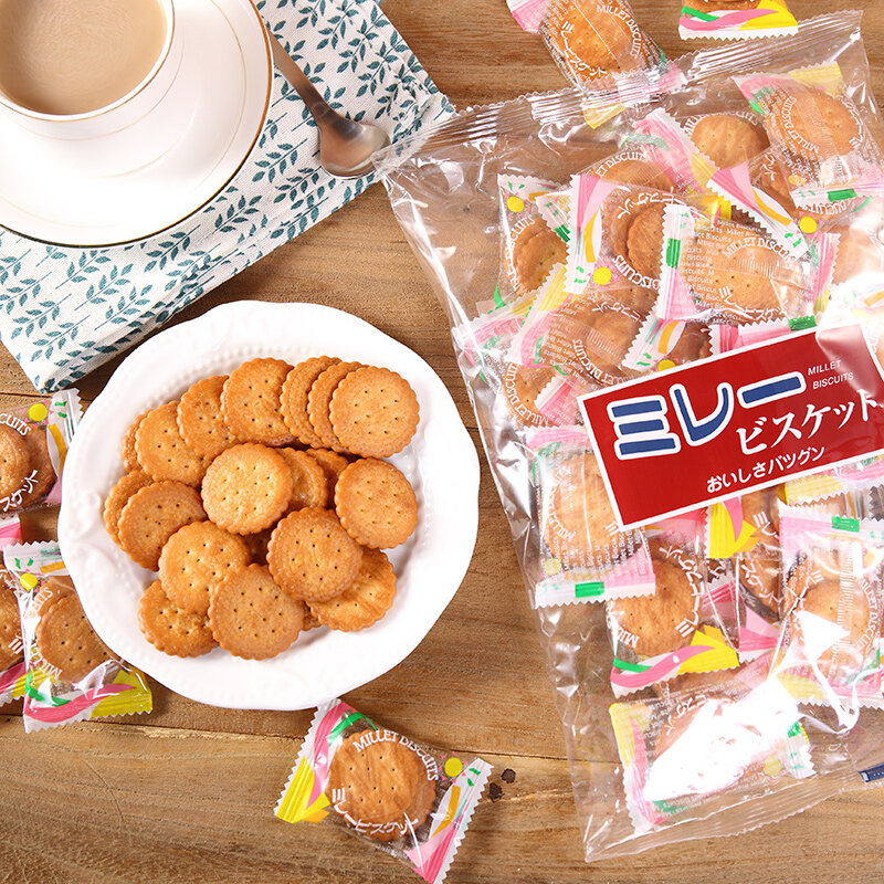 Imported Japanese Ping Ye buns 500g Nomura salty crackers Cai Wenjing ...