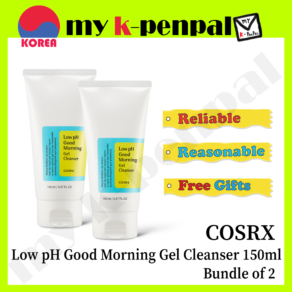 [cosrx] (Bundle of 2) Low pH Good Morning Gel Cleanser 150ml / pH 5~6 ...