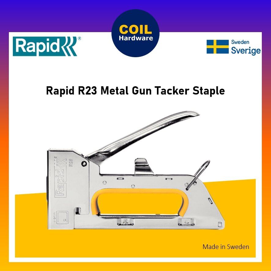[100% Original] Rapid R23 Manual Hand Stapler Tacker | Staple Gun | 6mm ...