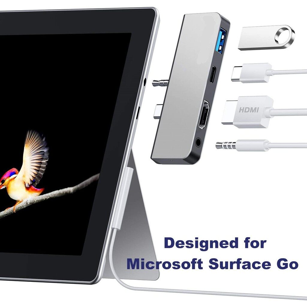 Surface Go USB C Hub, 4-In-1 Surface Go Dockพร้อมUSB Cถึง4Kหัวแปลง ...