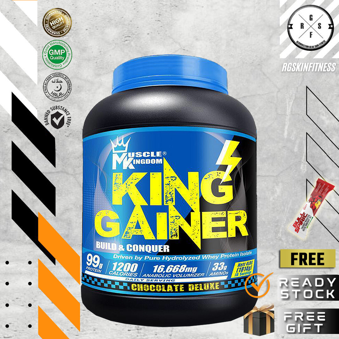 Muscle Kingdom King Gainer Mass Gainer 1.8kg (4lbs) - Mass Gainer ...