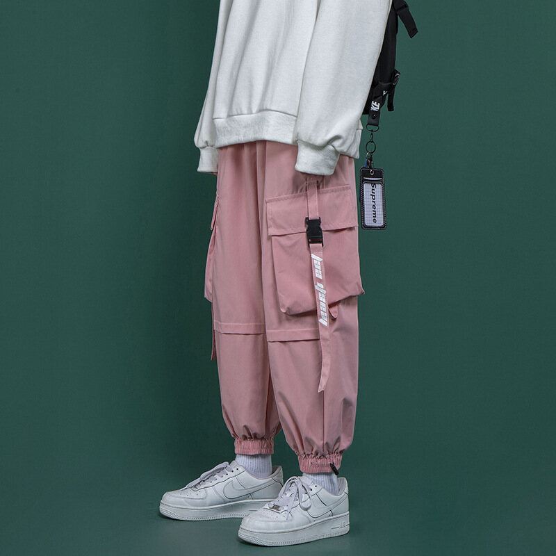 HY Cargo กางเกงแบรนด์ Tide กางเกงลำลองสำหรับผู้ชายเวอร์ชั่นเกาหลีของ ...