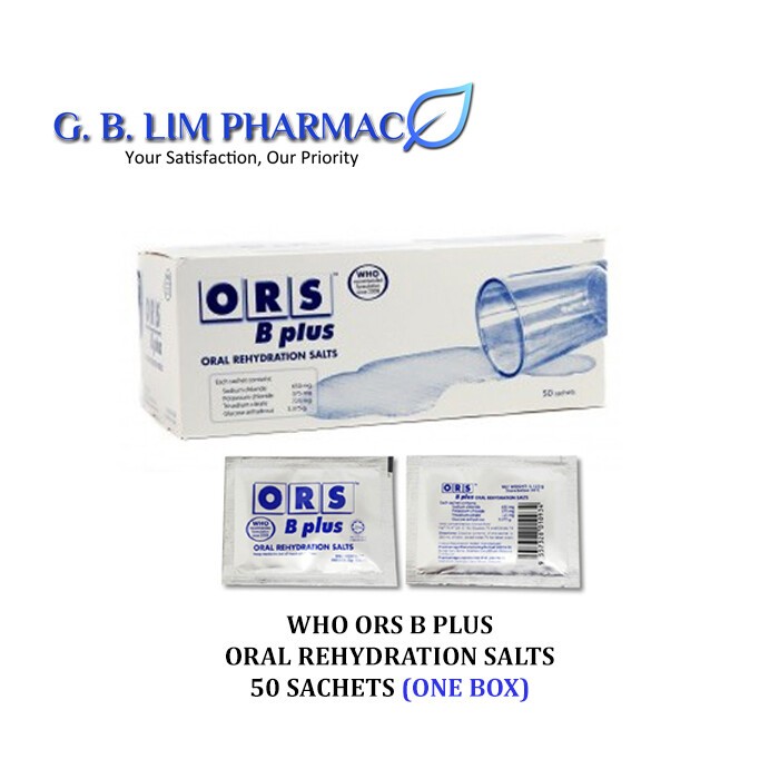 ORS B PLUS PLAIN 50 SACHETS 1 BOX (EXP: 31-MAY-2025 ) | Lazada