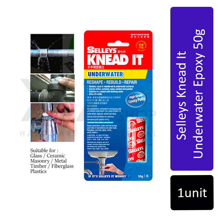 SELLEYS Knead It Underwater Epoxy 50g | Lazada