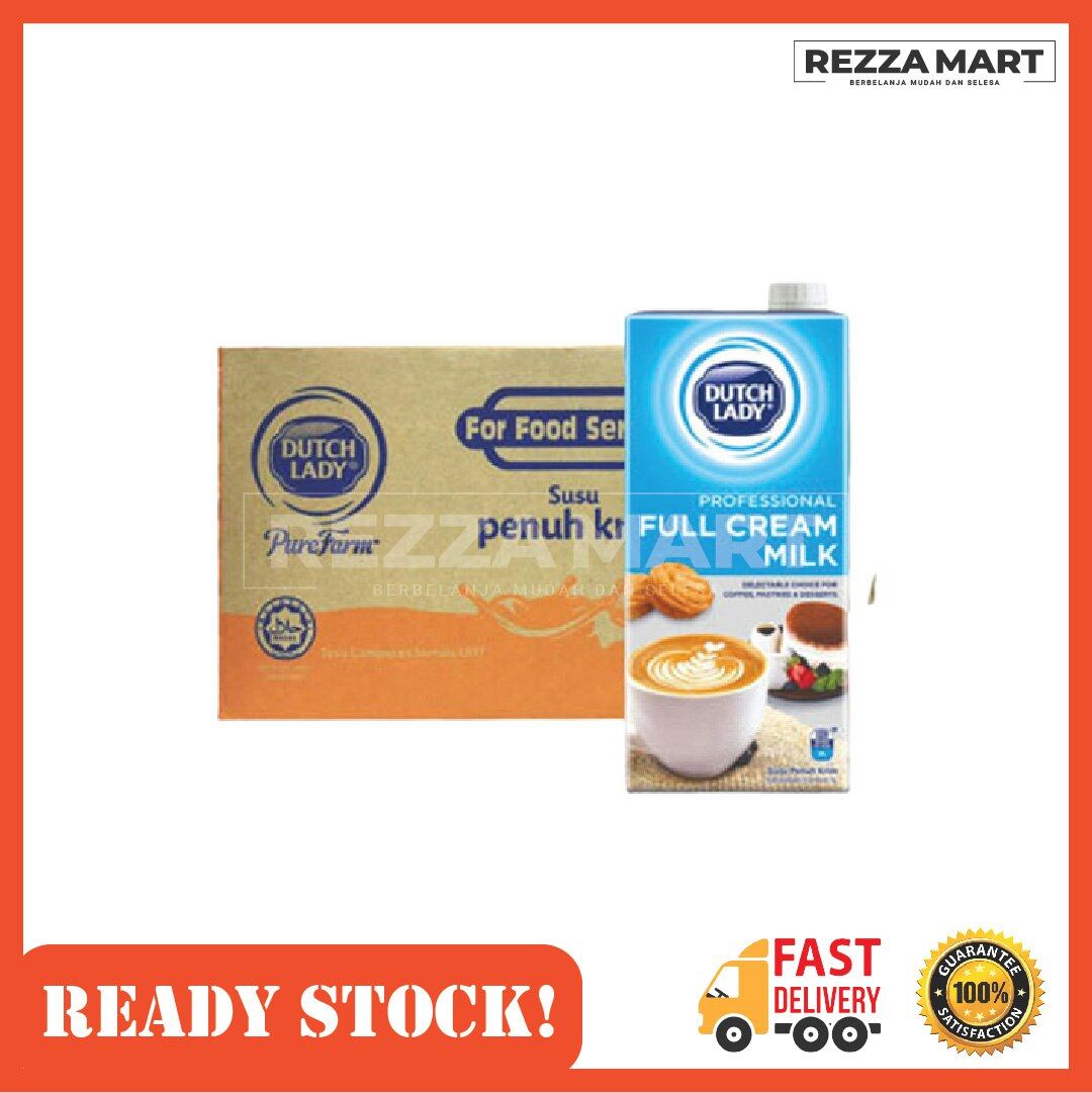 [CARTON] DUTCH LADY PROFESSIONAL FULL CREAM MILK (1L X 12) [WHOLESALE ...