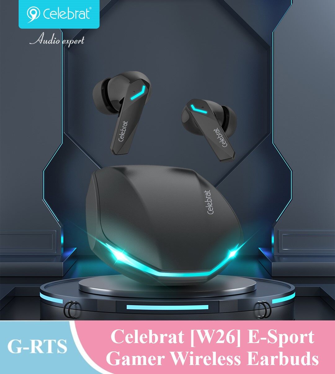 Celebrat [W26] TWS Truly Wireless Bluetooth Earbuds E-Sport Gamer Headset | Lazada