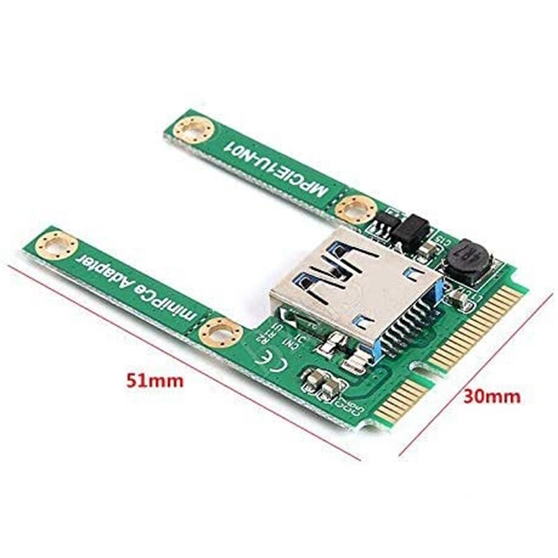 Mini PCI-E to USB3.0 Adapter Card PCIe to USB 3.0 Adapter, Suitable for ...