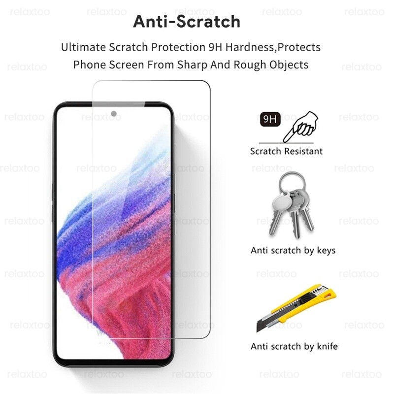 SGP Hybrid 5Pcs กระจกนิรภัยสำหรับ Samsung Galaxy A33 A53 A73 A23 A13 A03 A72 A52s A42 A32 A22 ...