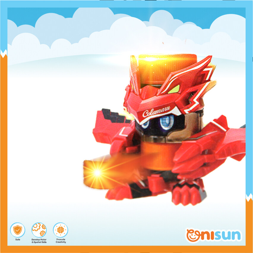 【Ready Stock】Kids Favourite Basic Red Ejection Mecha Launcher Shooting ...