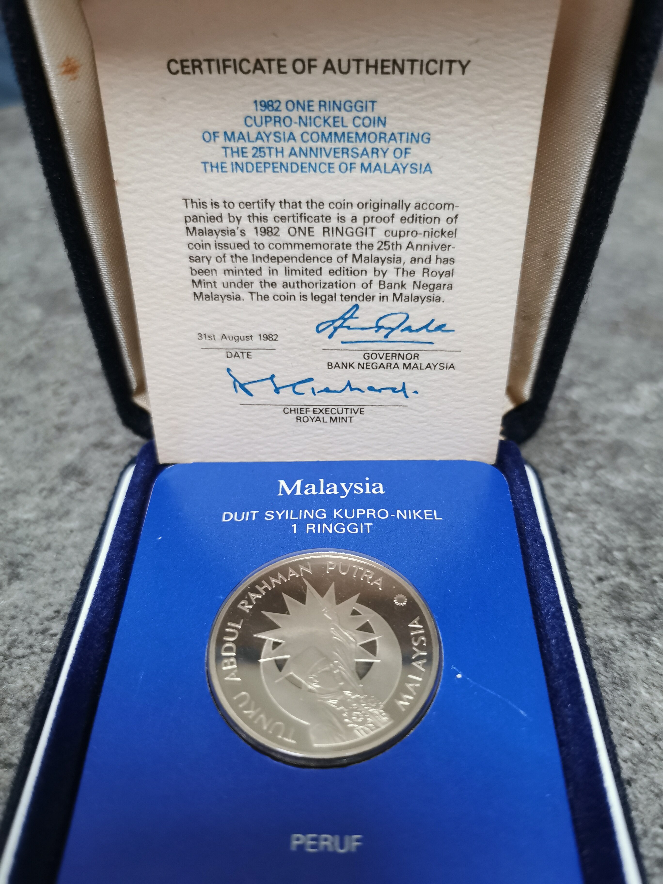 1982 ONE RINGGIT Cupro-Nickel Coin (25 Tahun Merdeka 1957-1982) | Lazada
