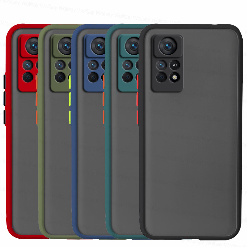 Skin Feel Matte Case For Xiaomi RedmI Note 11 Pro 5G CASE Camera ...