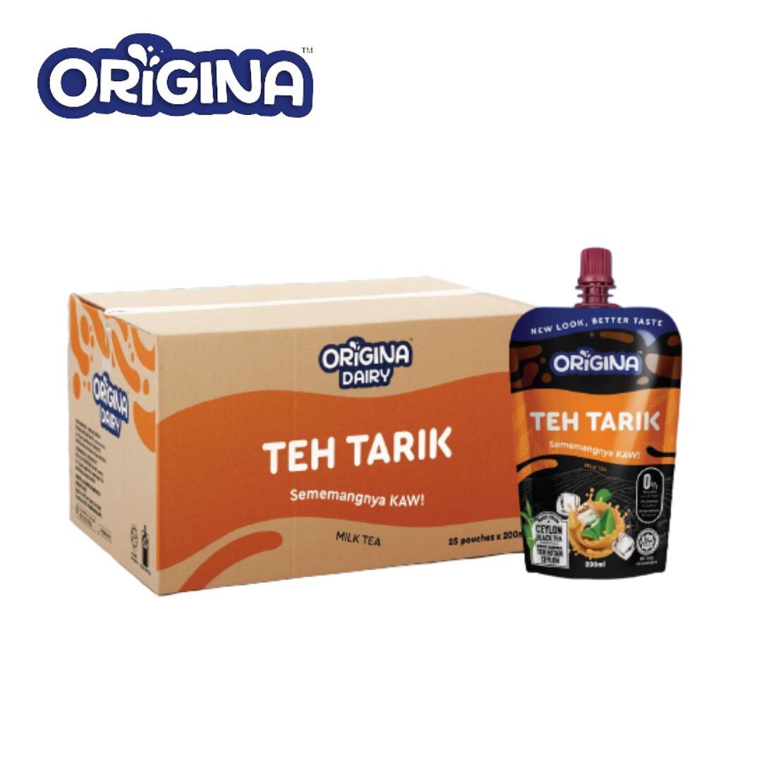 ORIGINA TEH TARIK / MILK TEA 200ML | Carton (25 x 200ML) | Lazada