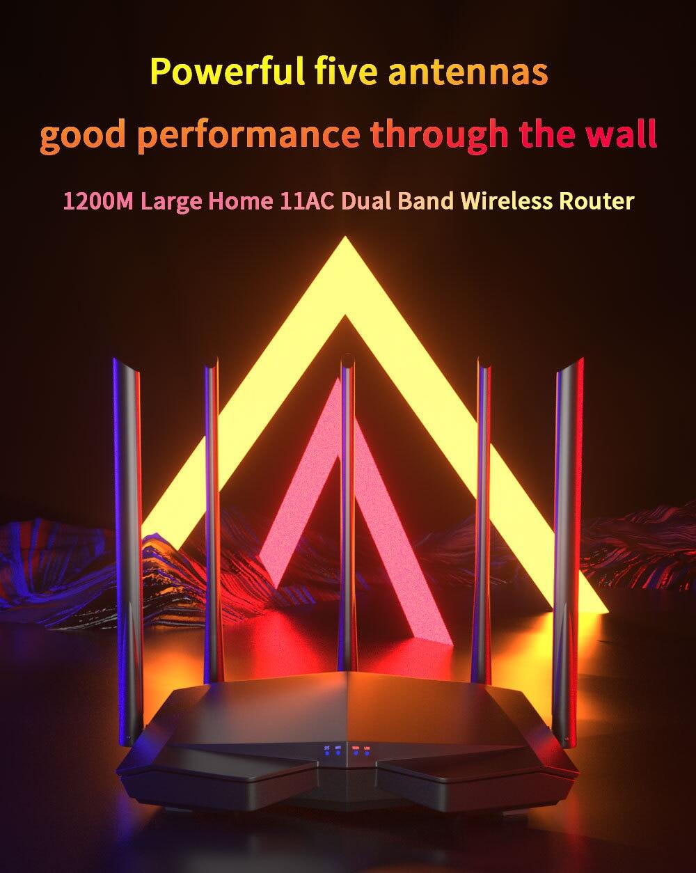 Tenda AC7 Wireless Wifi 5G Router 11AC 2.4Ghz 5Ghz 1WAN3LAN ports 56dbi ...