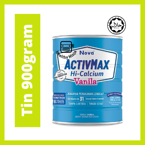Nova Activmax High Calcium 900g ( Vanila ) 低升糖指数 高钙营养代餐 | Lazada