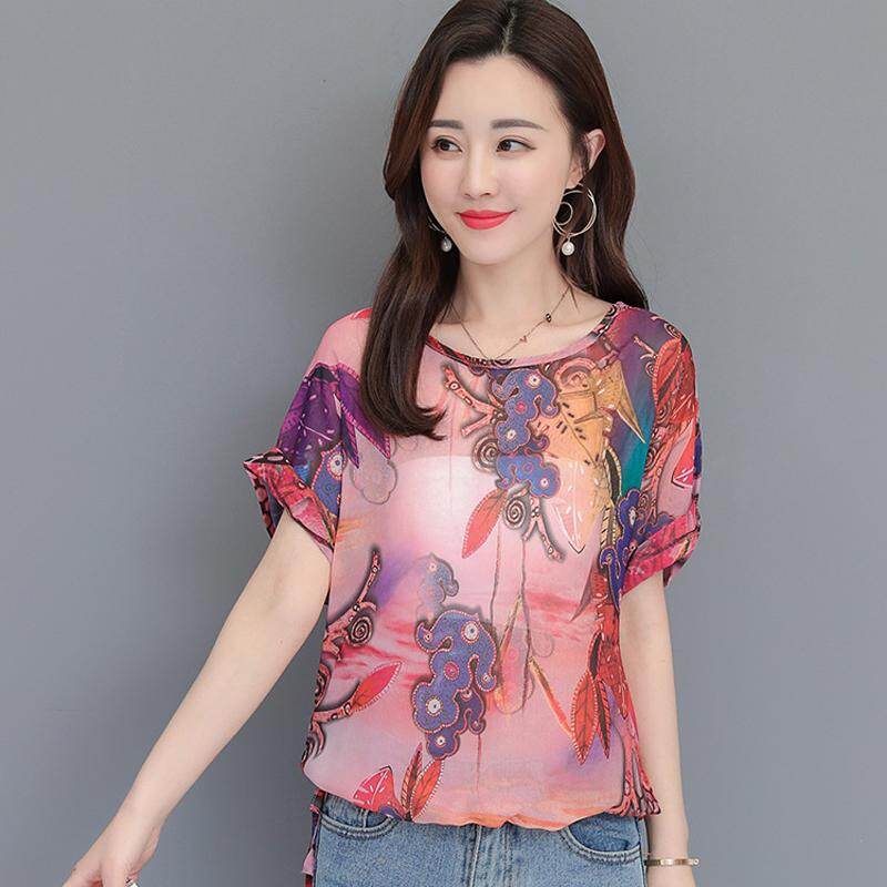 Moon Sunday 2021 Women's Korean Plus Size Bohemia Floral Leaf Print ...