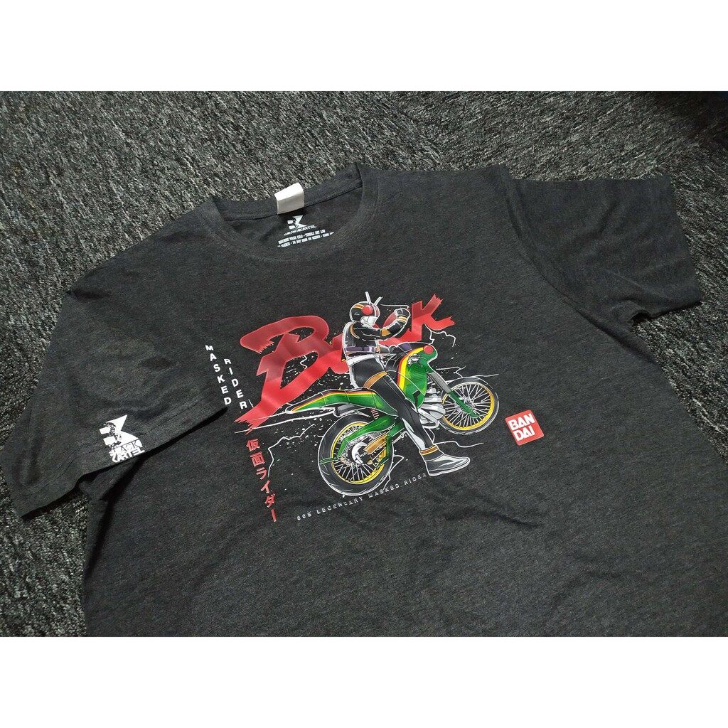 สต็อกพร้อมแล้ว! [BAJU/เสื้อยืดมาสก์ RIDER สีดำ KAMEN RIDER -SURIA BAJA ...