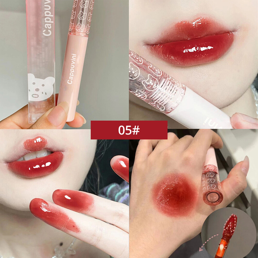 Cappuvini bubble lip glaze mirror water light glass lip glaze Girl ...