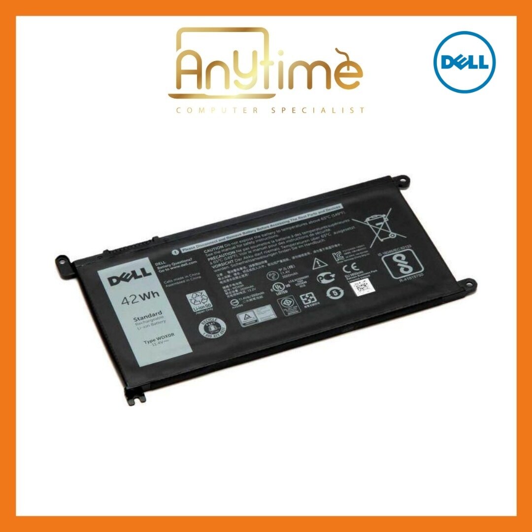 New Genuine Dell WDX0R WDXOR Laptop Battery 11.4V 42Wh 3500mAh | Lazada