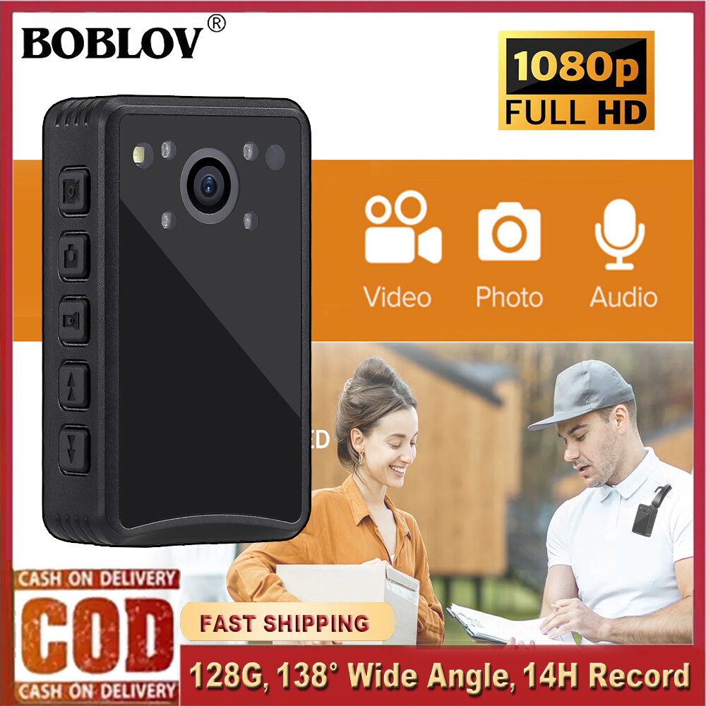 Boblov A23 Mini Body Camera Hd 1080p 128gb Police Pocket Camera