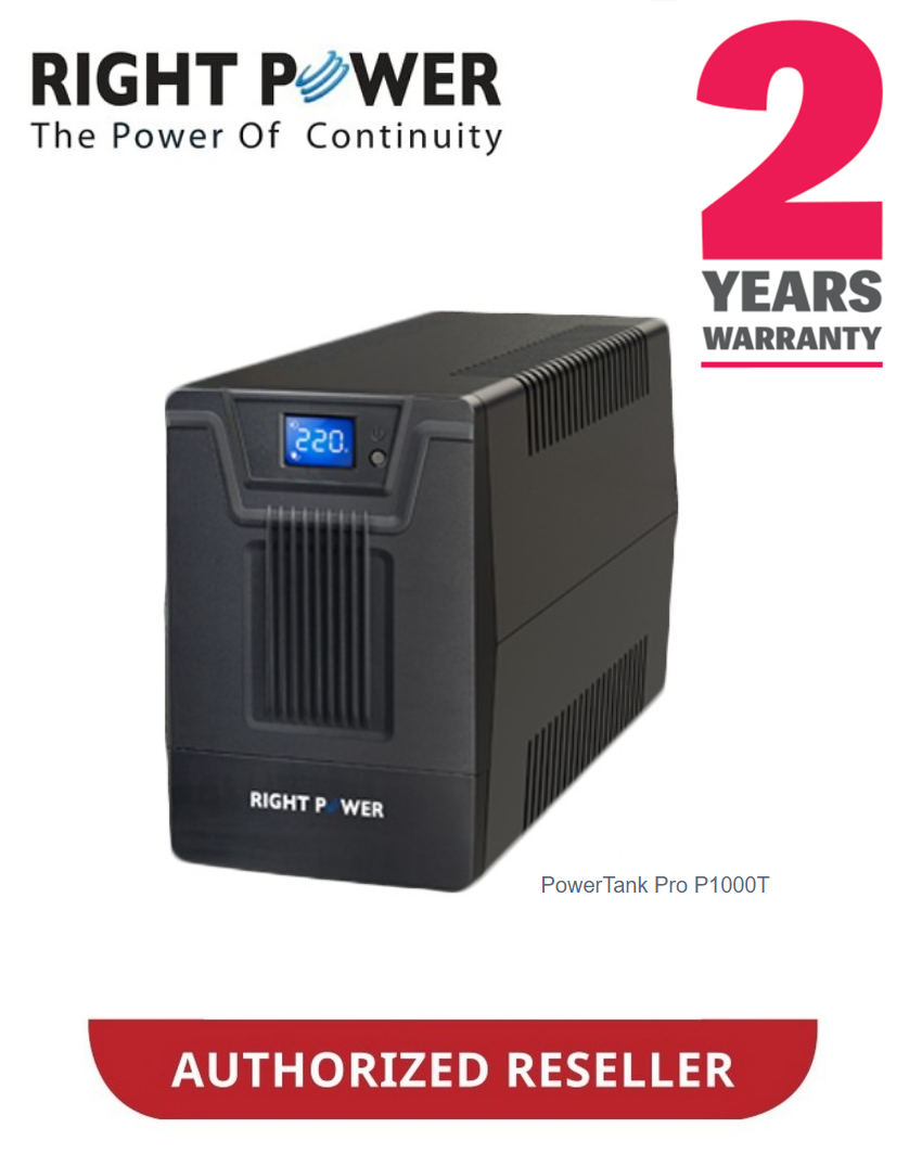 Right Power PowerTank Pro P1000T 1000VA UPS | Lazada