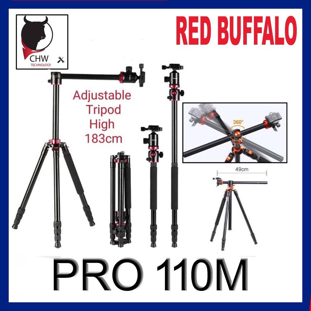 RED BUFFALO PRO 110M TRIPOD | Lazada