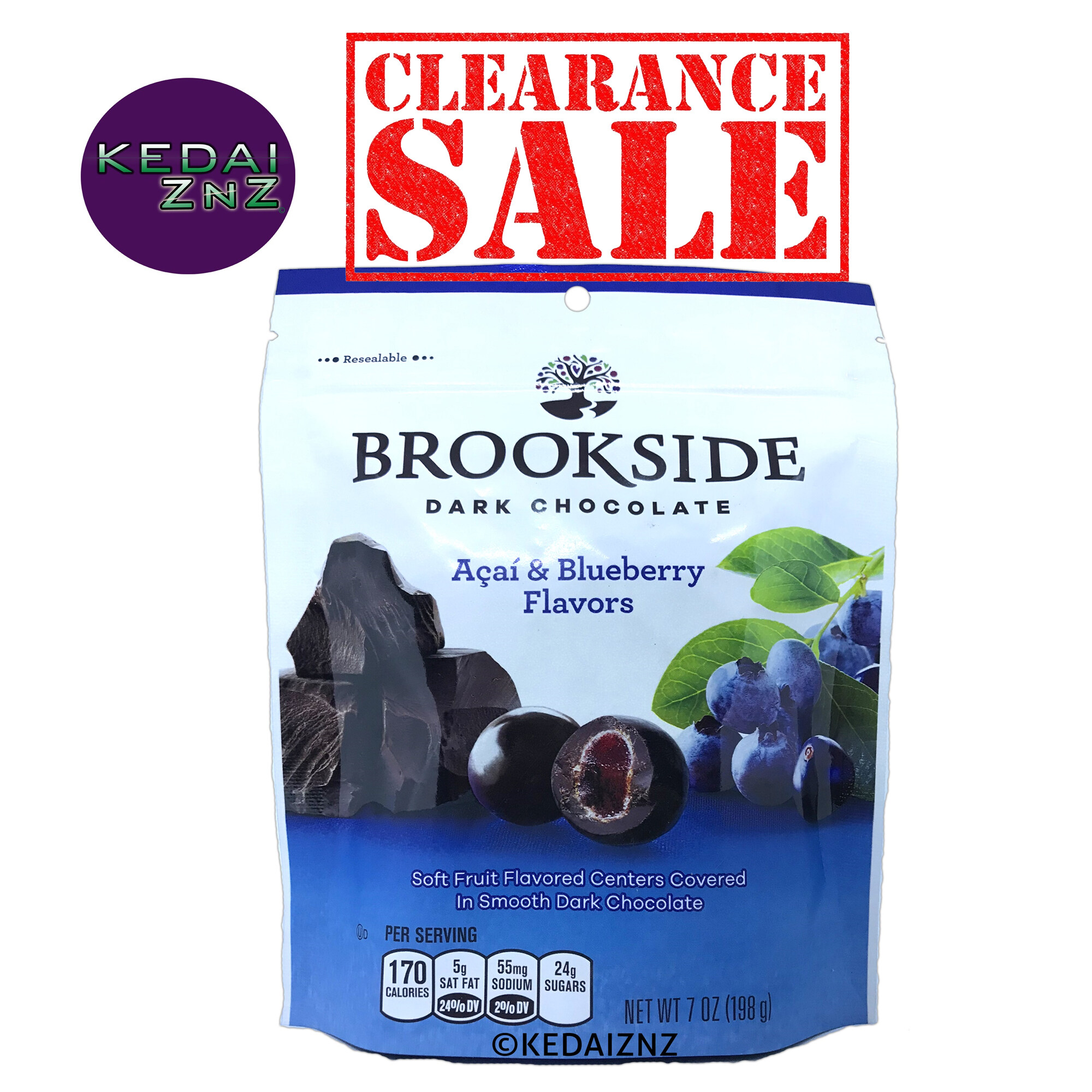 Chocolate BROOKSIDE Dark Chocolate Acai & Blueberry Flavours 198g Coklat | Lazada
