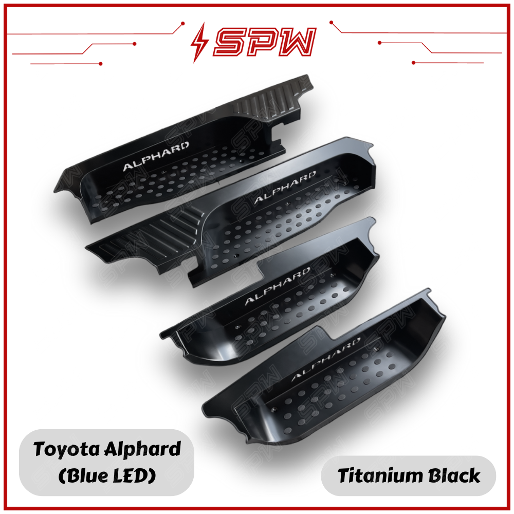 Toyota Alphard Vellfire ANH30 AGH30 (2015 to 2022) Stainless Steel Side ...