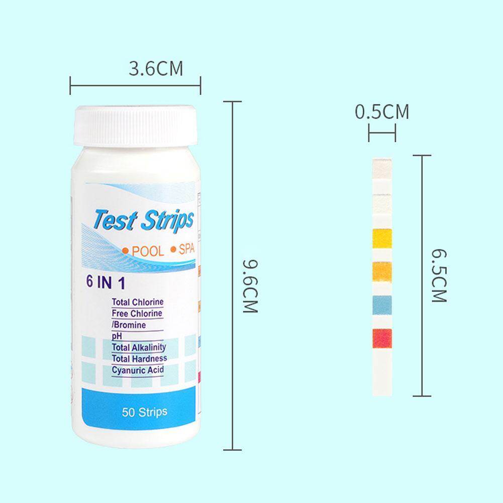 50 Strips/Bottle 3 In 1 Test Strips Multipurpose Chlorine Strips Water ...