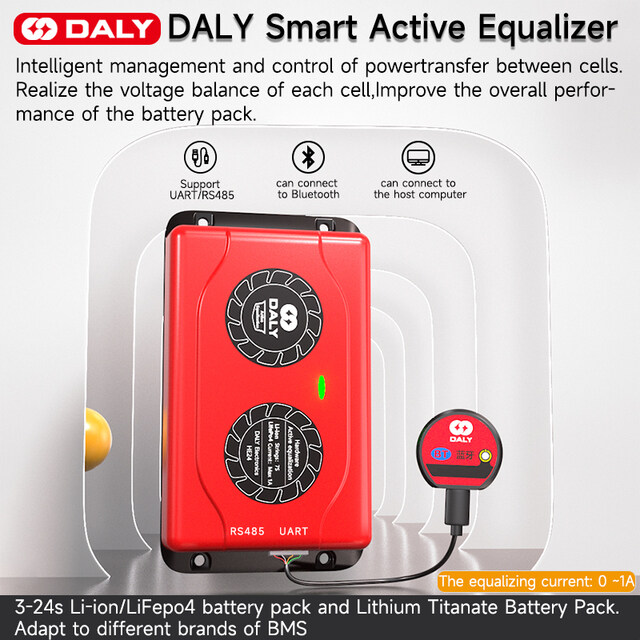Daly Smart BMS Active Balancer Lifepo4 Batt Equalizer 1A Li-ion BMS ... Daly Smart BMS Active Balancer Lifepo4 Batt Equalizer 1A Li-ion BMS ...