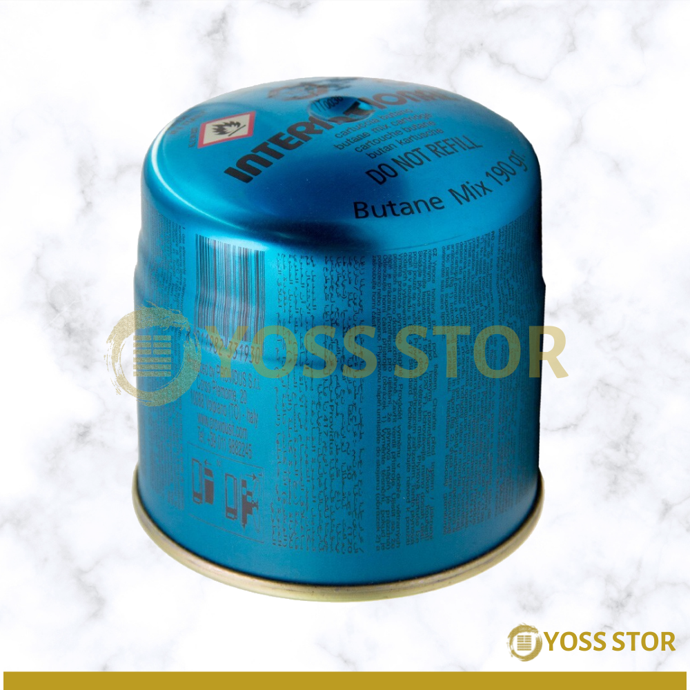 YOSS International Butane Camping Gas Cartridge 190g Made from ITALY ...