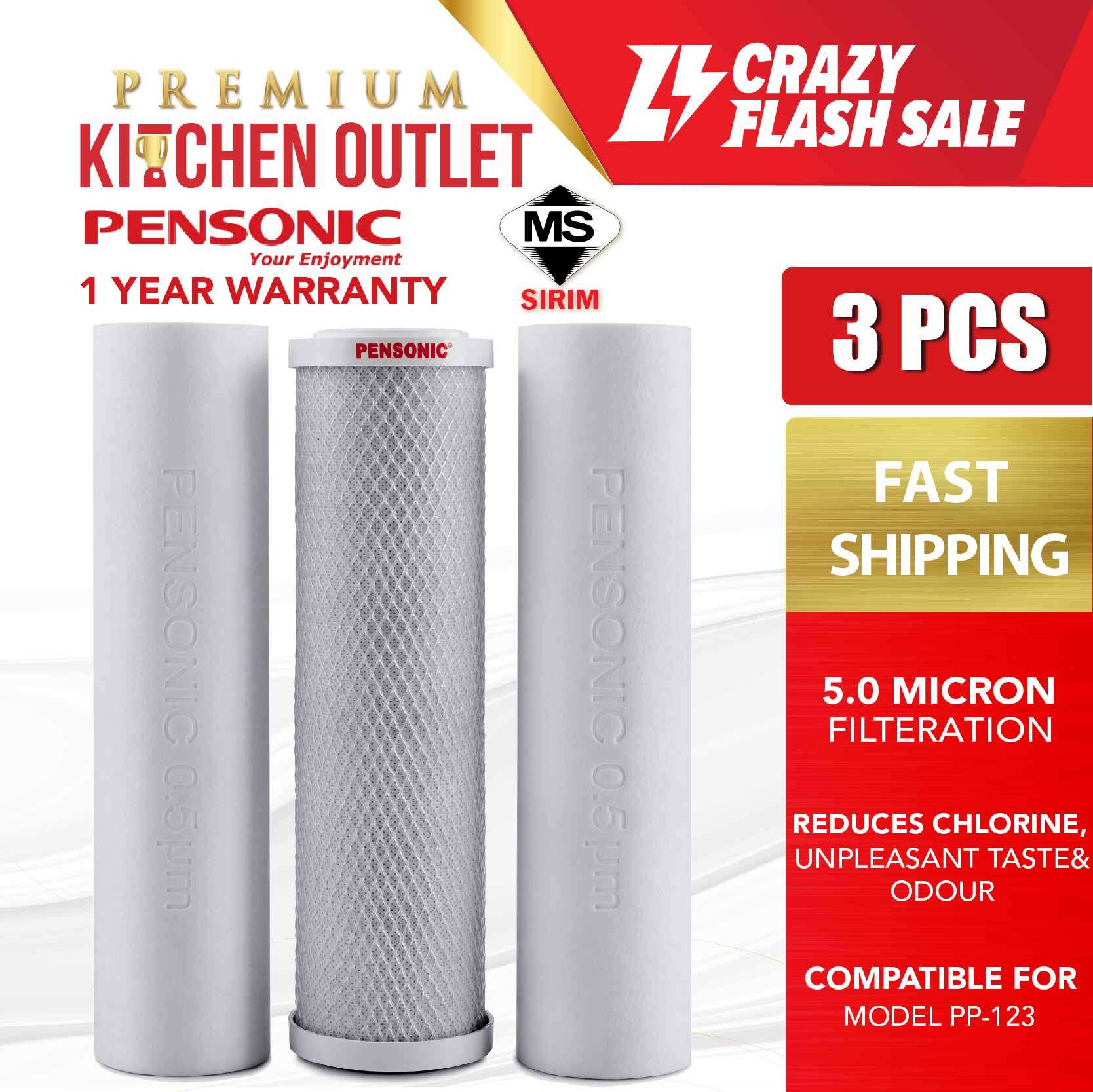Pensonic Double Filtration Water Purifier PP-123 | Cartridge Combo PP ...