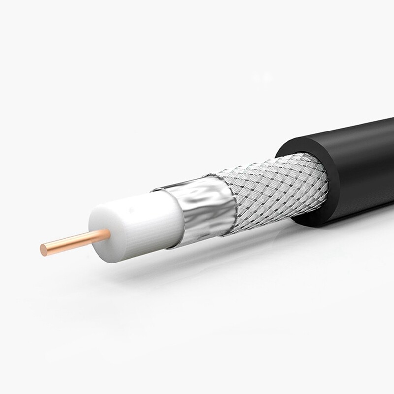 RF TV Aerial Antenna Coaxial Cable Male to Female 75Ohm 9.5mm RG6 ...