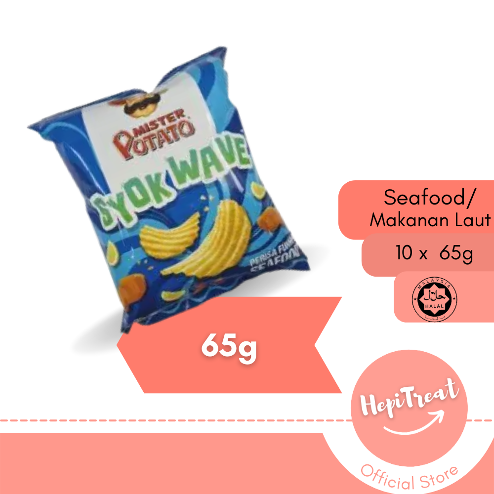 Mamee Mr Potato Syok Wave Potato Chips BBQ / Seafood / Spicy Chicken ...