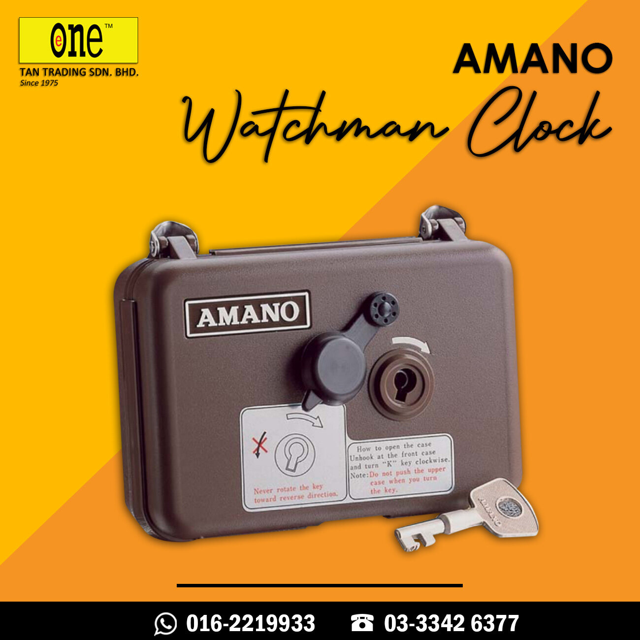 Amano Watchman Clock PR600 - Time Recorder security system | Lazada